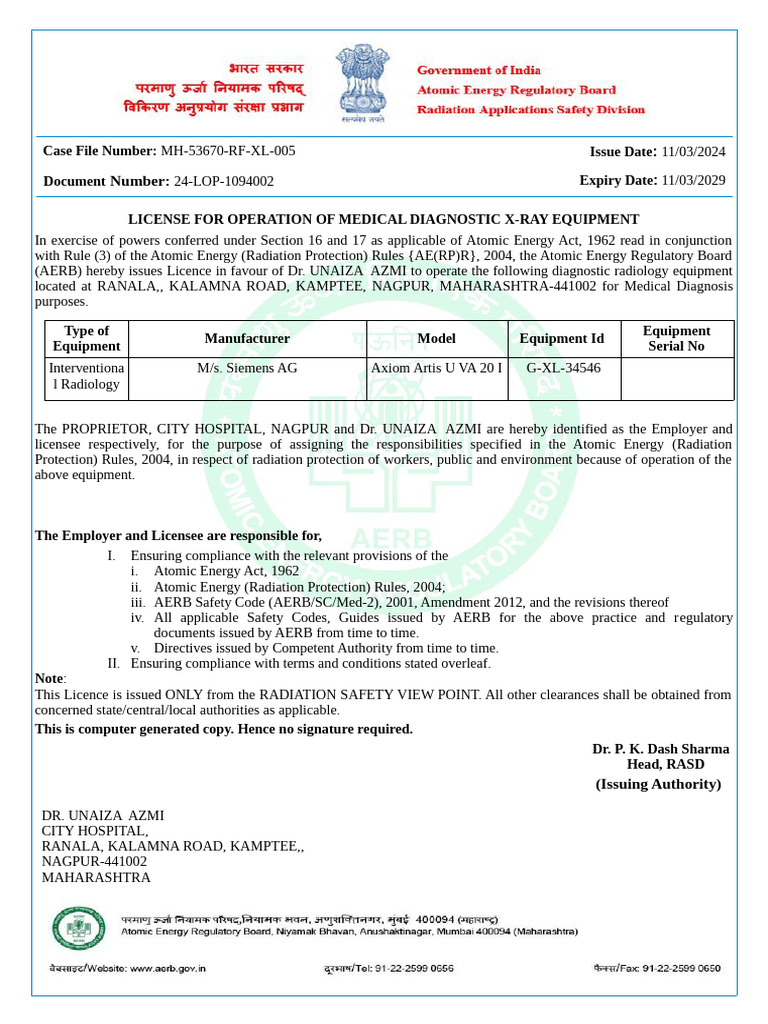 AERB Interventional Radiology (CL) | PDF