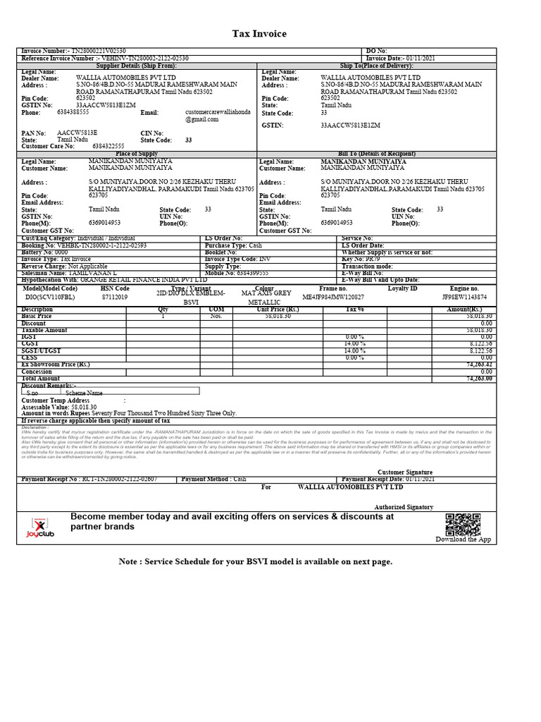 Sankar L | PDF | Invoice | Taxes