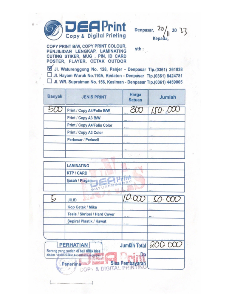 Copy & Digital Printing | PDF