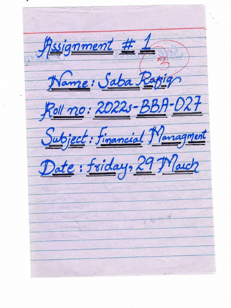 Assigment 1 - 0001 | PDF