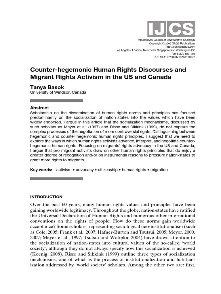 11 Basok | PDF | Immigration | Human Rights