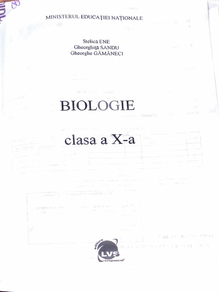 Bio Clasa A 10 A | PDF