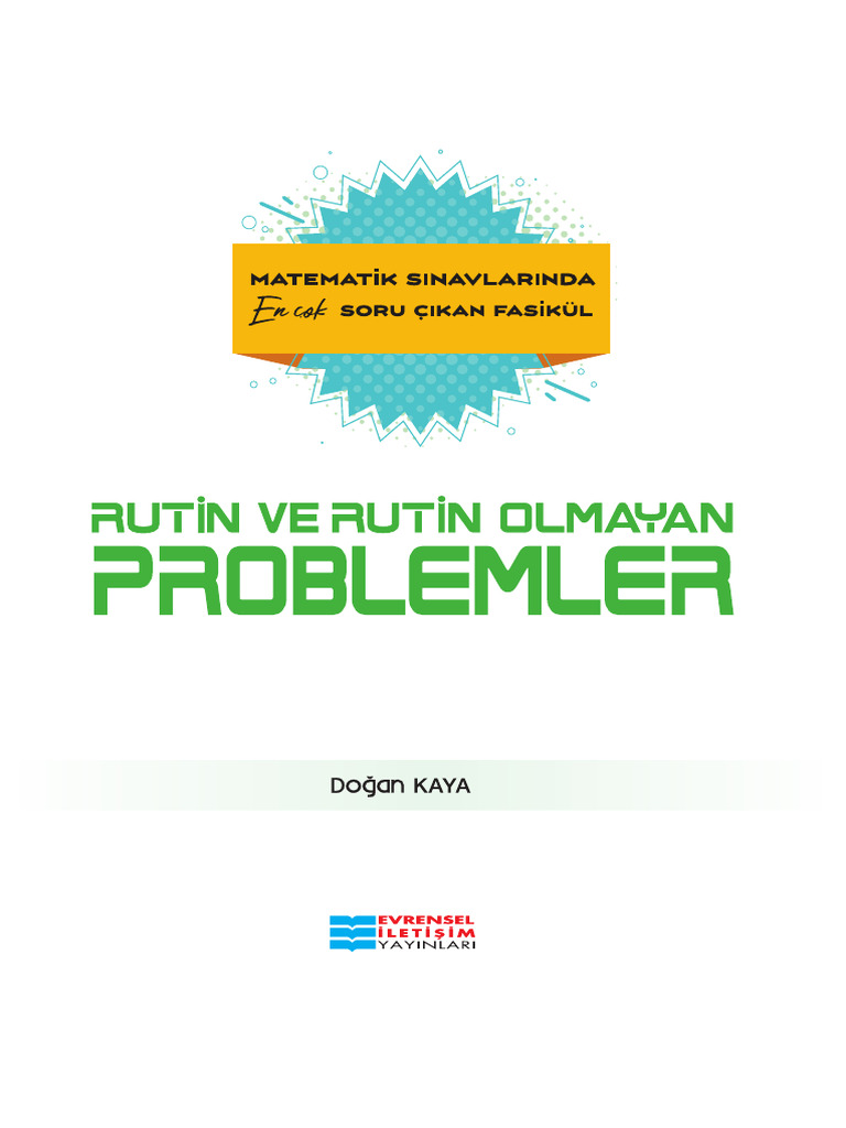 Rutin Ve Rutin Olmayan Problemler - Ornek | PDF