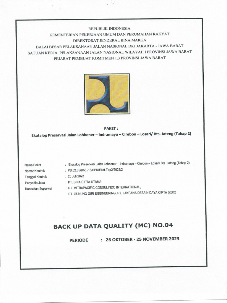 Back Up Data Quality (MC) No 04 | PDF