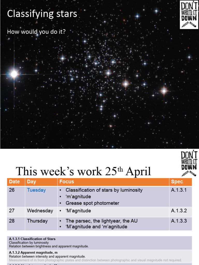 4-Classification-of-Stars | Download Free PDF | Apparent Magnitude | Stars