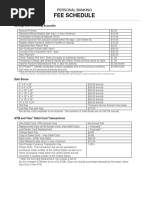Fee Schedule - MIDFLORIDA | PDF | Transaction Account | Credit Card