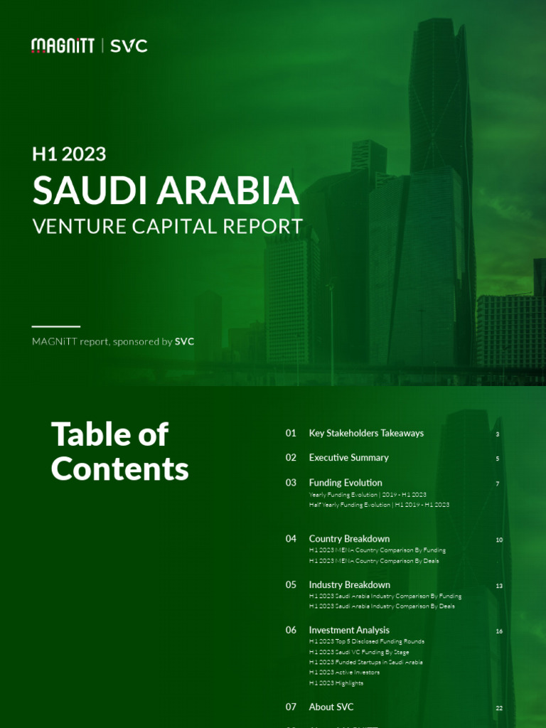 H1-2023 SVC KSA Report-En | PDF | Venture Capital | Corporate Finance