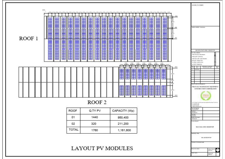 Roof 1: Layout PV Modules | PDF