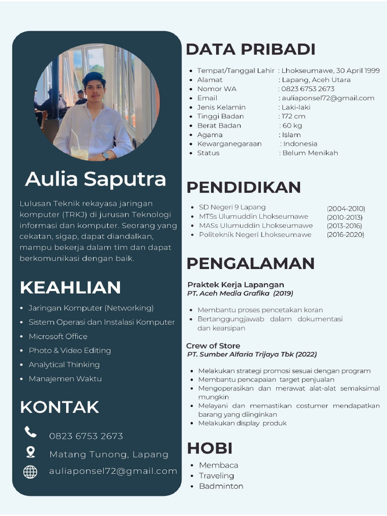 CV Aulia Saputra | PDF