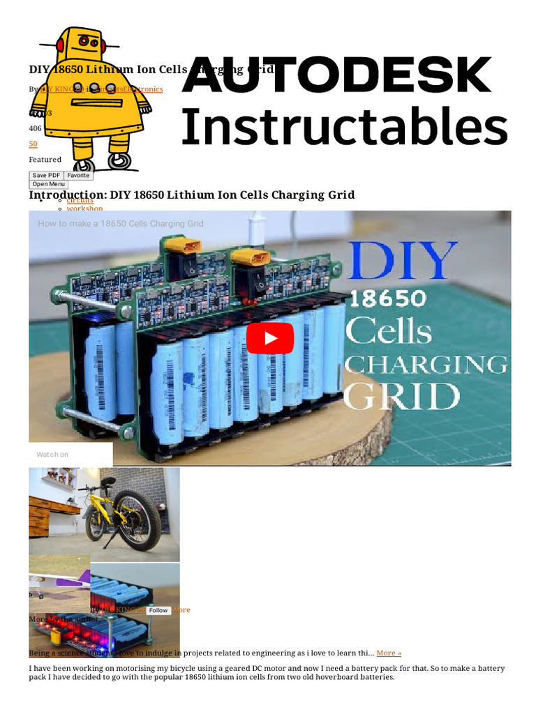 DIY 18650 Lithium Ion Cells Charging Grid _ 7 Steps (With Pictures) - Instructables (1 ...