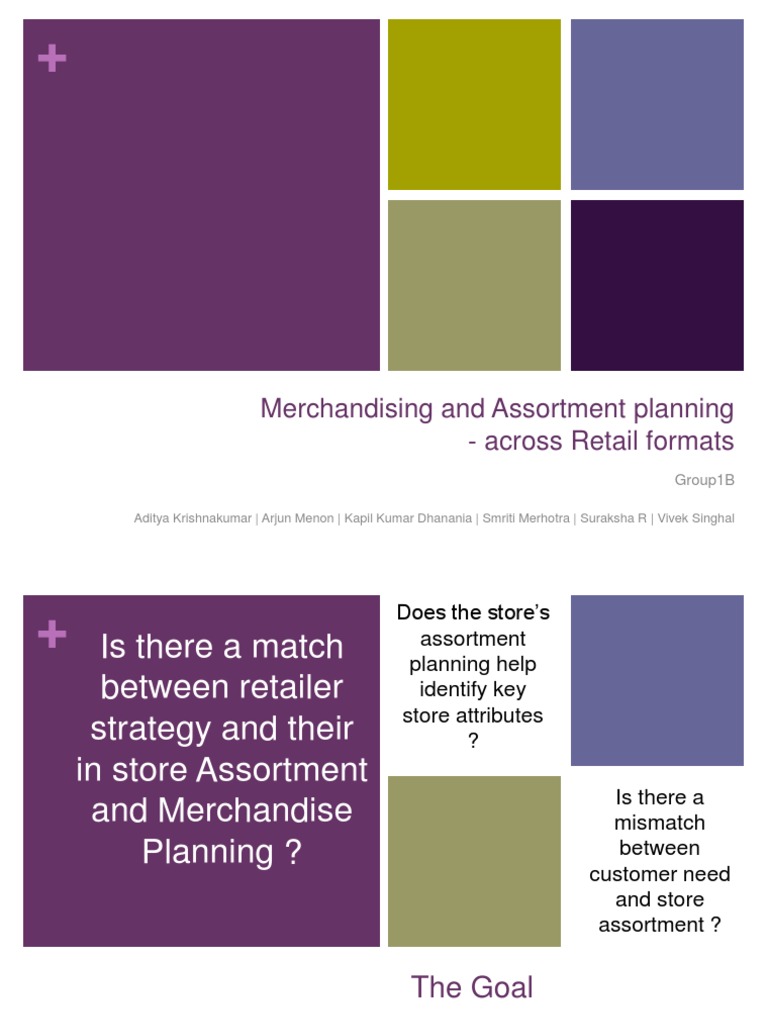 Merchandising and Assortment Planning - Across Retail Formats | PDF ...