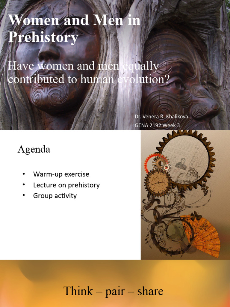 Women Men Week 3 Prehistory | PDF | Archaeology | Anthropology