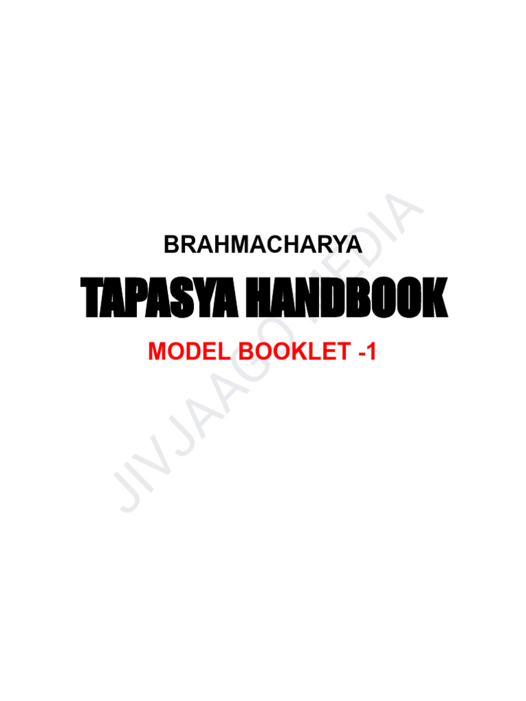 Tapasya Book Let - Model - Edit | PDF | Love | Beauty