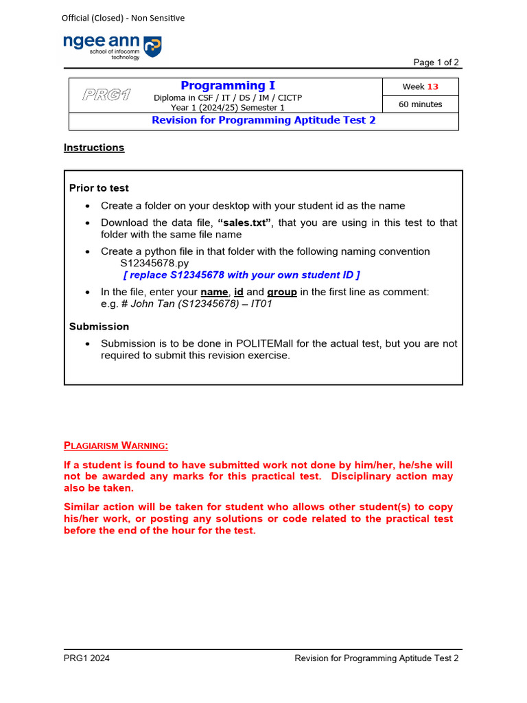 Programming Aptitude Test 2 - Revision | PDF | Computer File | Apple ...