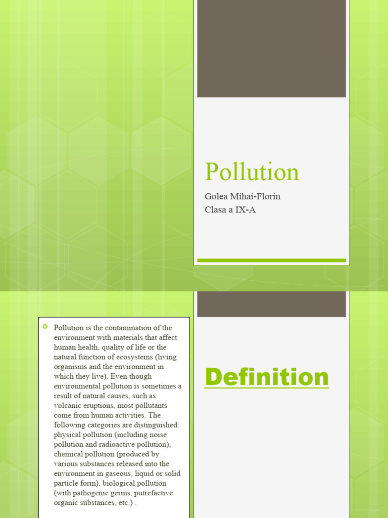 Pollution | PDF | Pollution | Natural Environment