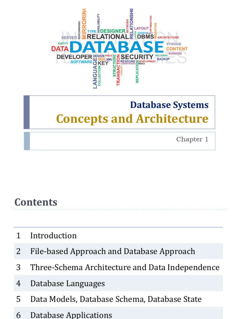 Concepts and Architecture: Database Systems | PDF | Databases | Conceptual Model