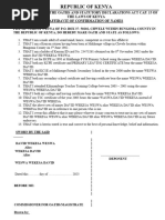 Zimbabwe Affidavit Template PDF | PDF