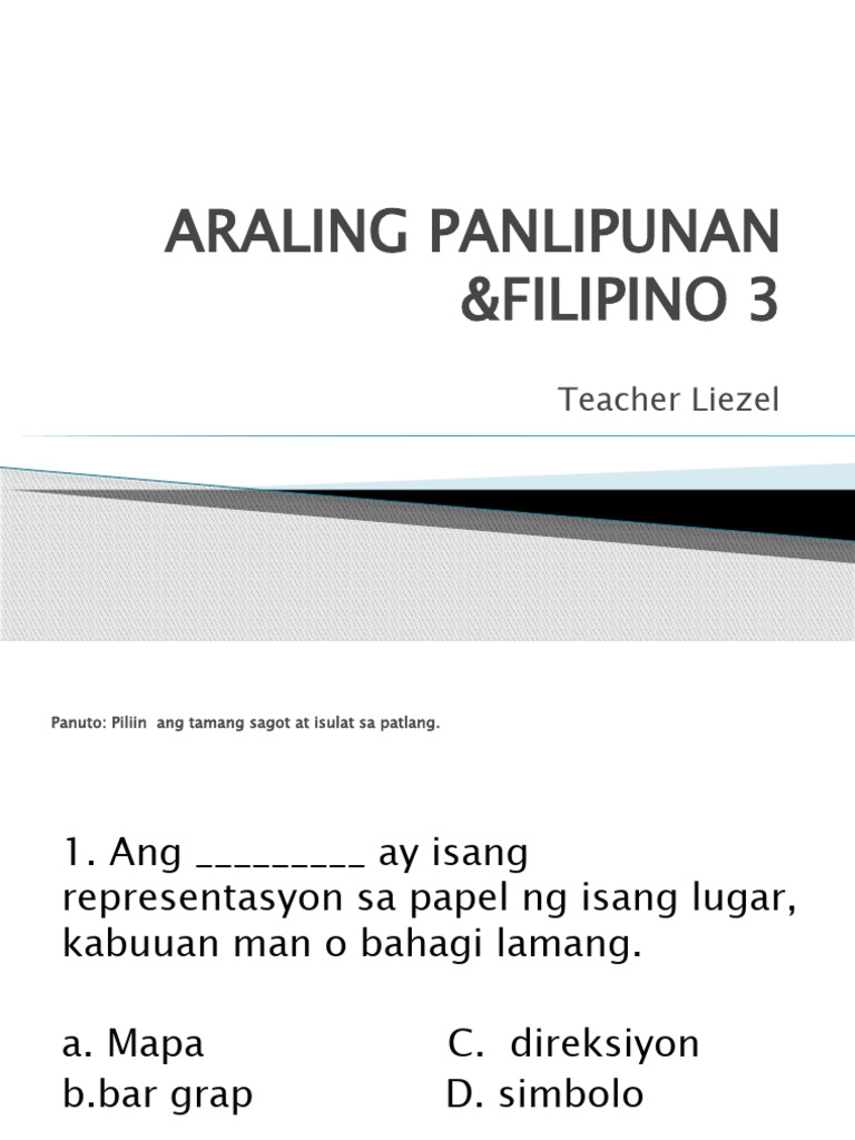 Grade 3 Filipino at Aralingpanlipunan | PDF