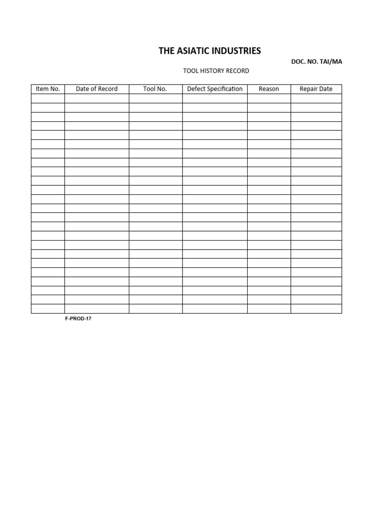 S.no.5 TOOL History Card | PDF | Science & Mathematics | Technology ...