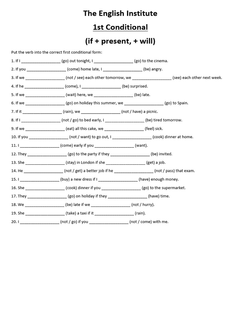 1st and 2nd Conditional | PDF | Foreign Language Studies