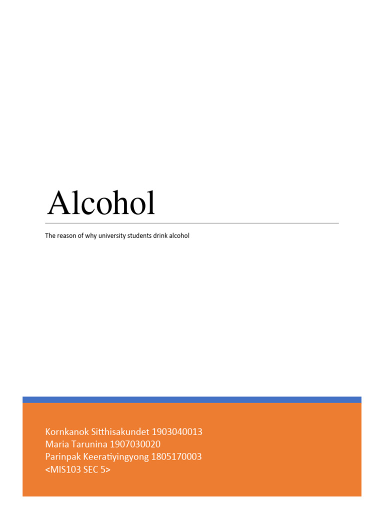 Alcohol Report MIS103(5) | Download Free PDF | Stress (Biology) | Anxiety
