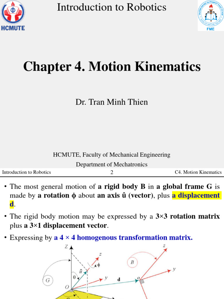 Chapter 4 Stu Motion Kinematics | PDF | Kinematics | Rotation