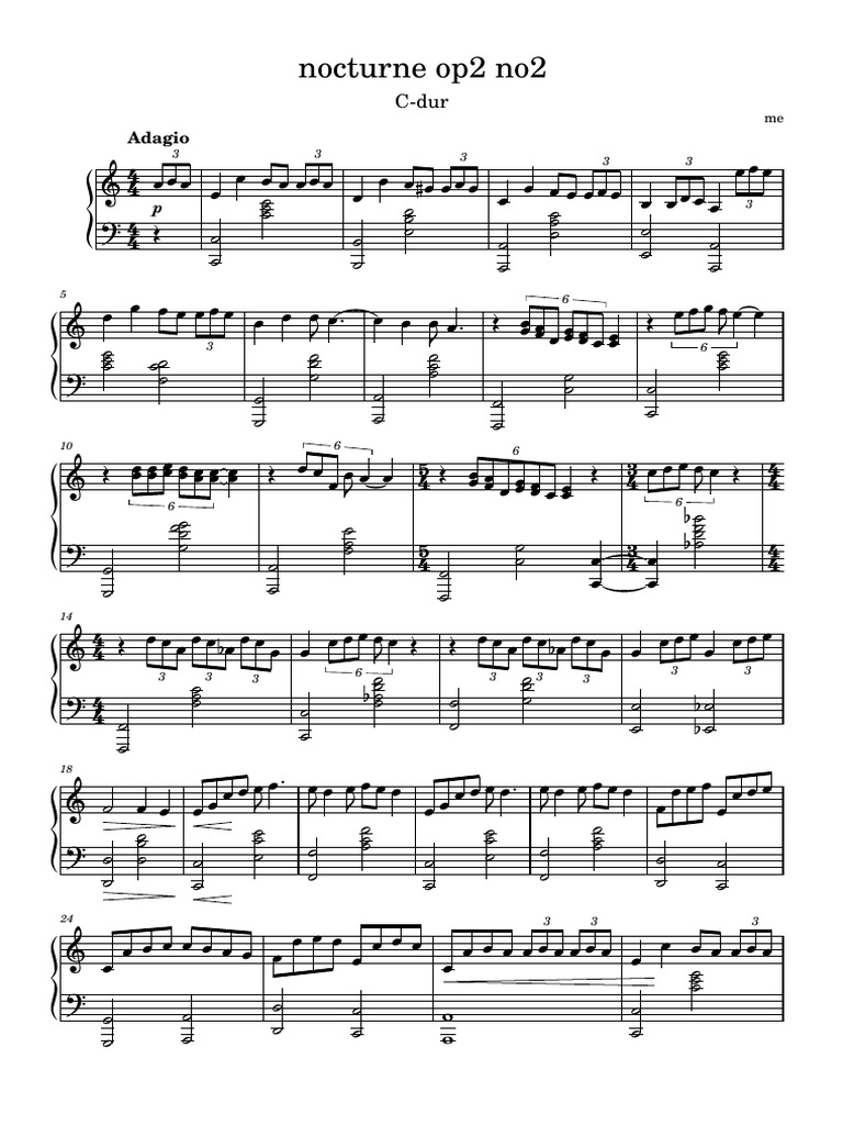 Nocturne Op2 No2 | PDF