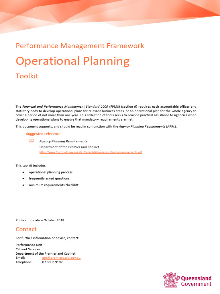PMF Operational Planning Toolkit | PDF | Strategic Planning | Strategic ...