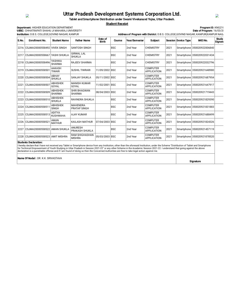 Student Receipt (1) | PDF