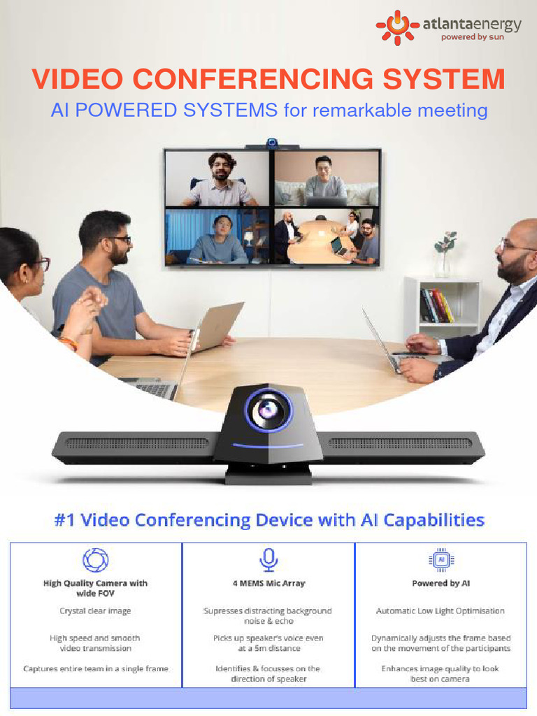 Video Conferencing System: AI POWERED SYSTEMS For Remarkable Meeting | PDF