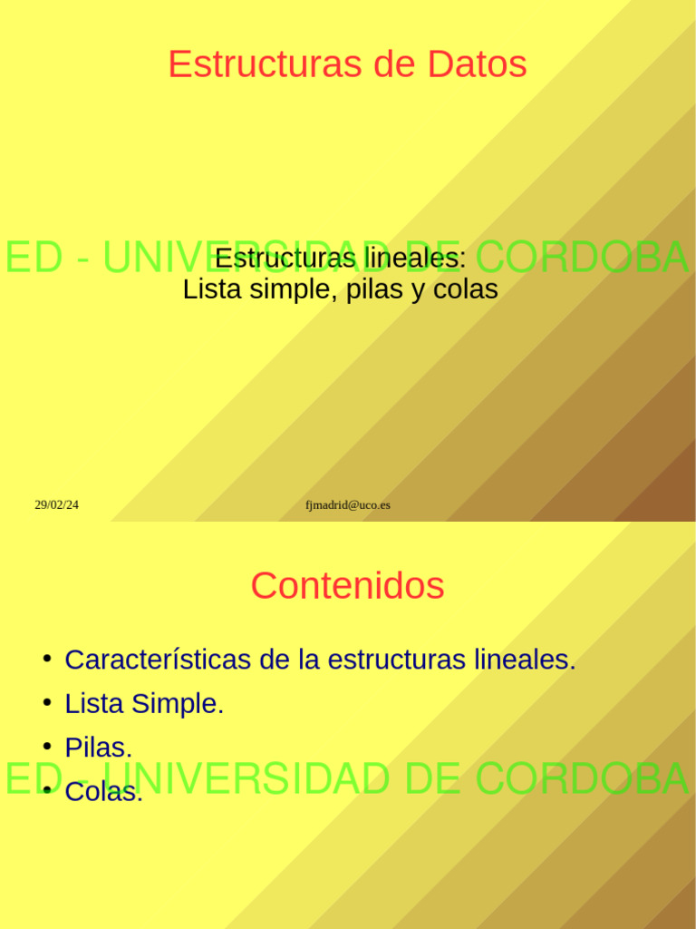 02-02-Estructuras Lineales Slist Stack Queue | PDF | C ...