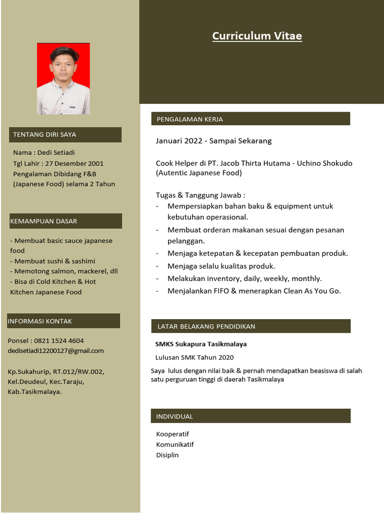 CV. Dedi Setiadi | PDF