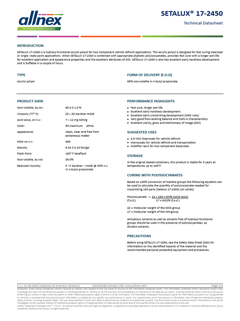 Setalux-17-2450 en A4 | PDF | Intellectual Property | Information