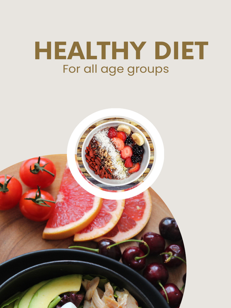 Healthy Diet | PDF | Carbohydrates | Foods