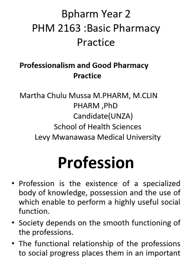 Bpharm Year 2 PHM 2163:basic Pharmacy Practice | PDF | Medical Prescription | Pharmacy