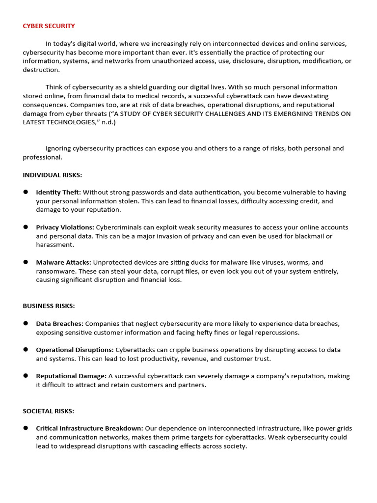 Cyber Security and Data Privacy | PDF | Security | Computer Security