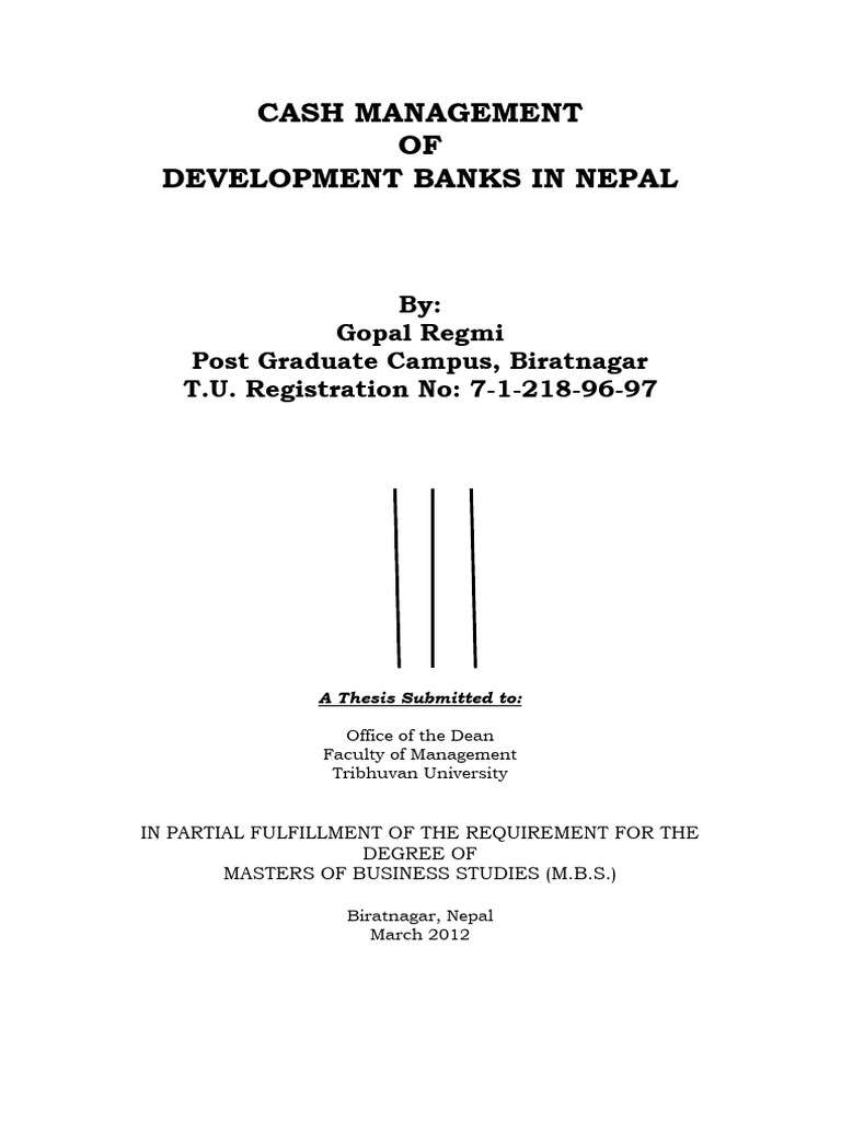 Cover Page - 2 | PDF | Thesis | Private Sector