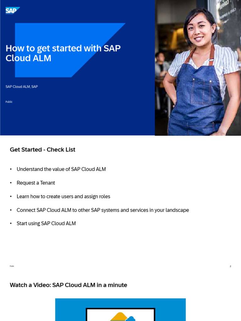How To Get Started With SAP Cloud ALM | PDF | Cloud Computing | Authentication