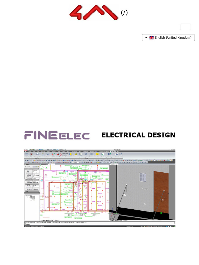 4M - Fineelec | PDF | Building Information Modeling | Auto Cad