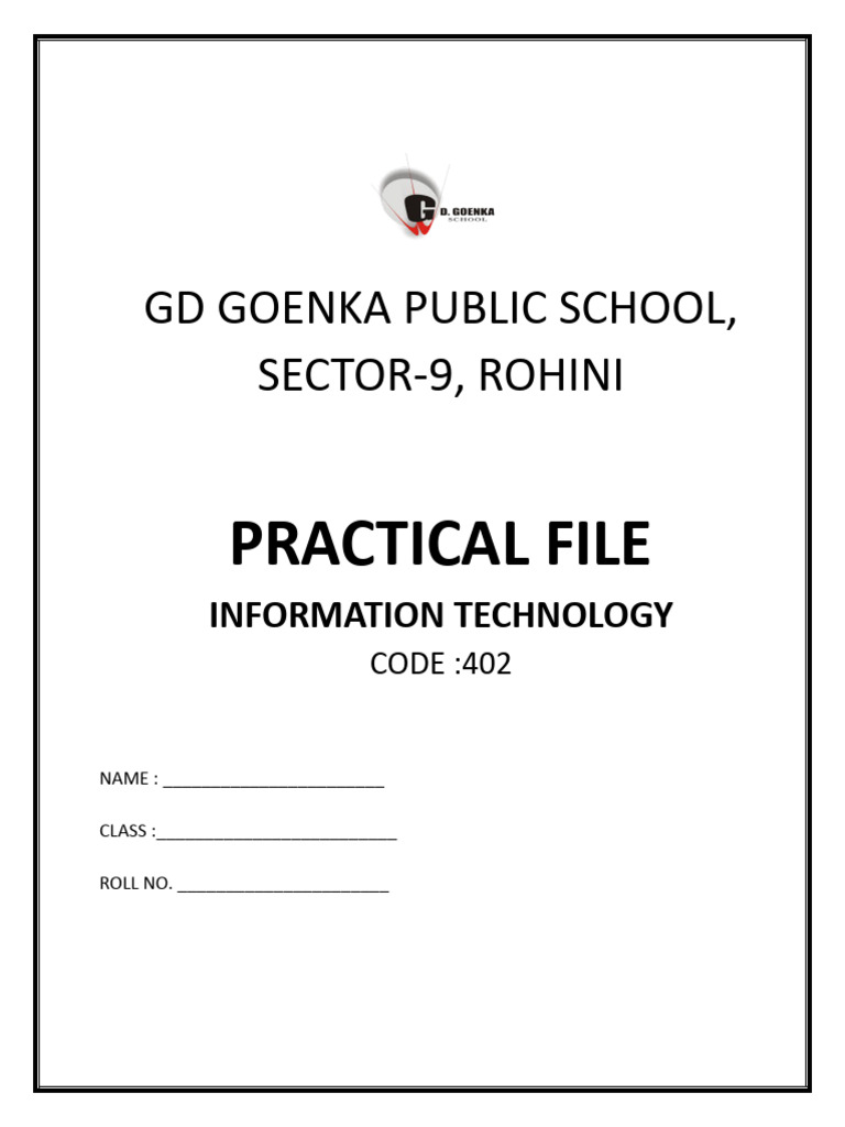 Class 9 Practical File | PDF | Art