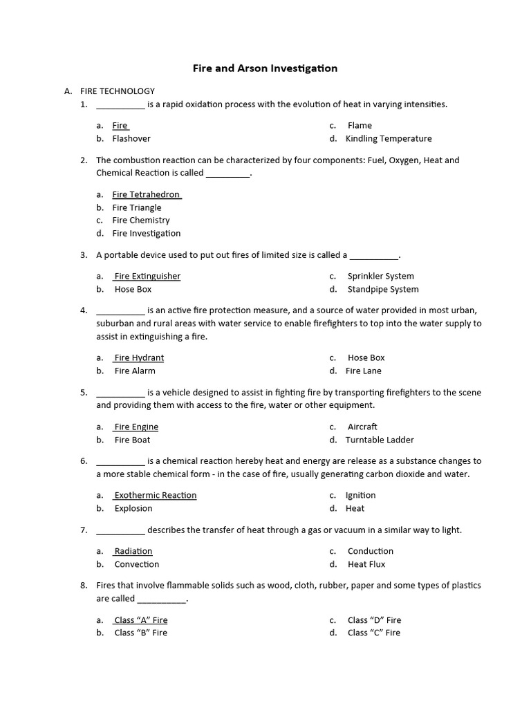 Fire Arson Investigation | PDF | Fires | Industrial Processes