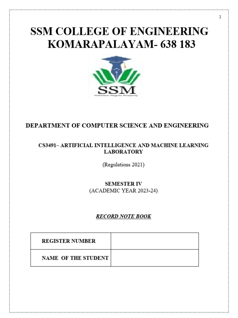 Ai Ml Lab Manual 17 Pdf Queue Abstract Data Type Algorithms And Data Structures