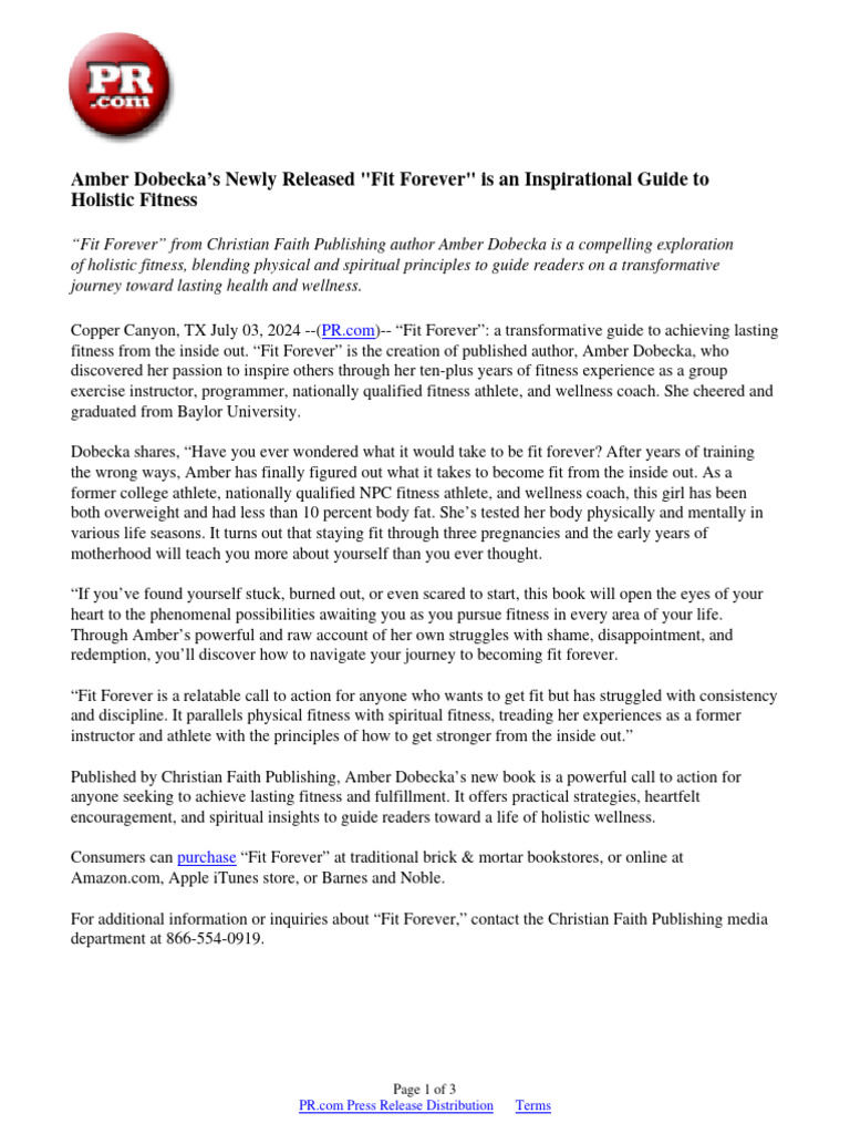Fit Forever: A Holistic Fitness Guide | PDF | Physical Fitness