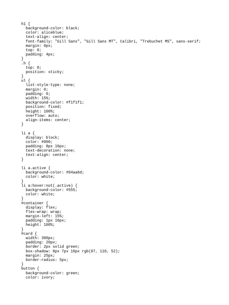 276 C Css | PDF | Computers