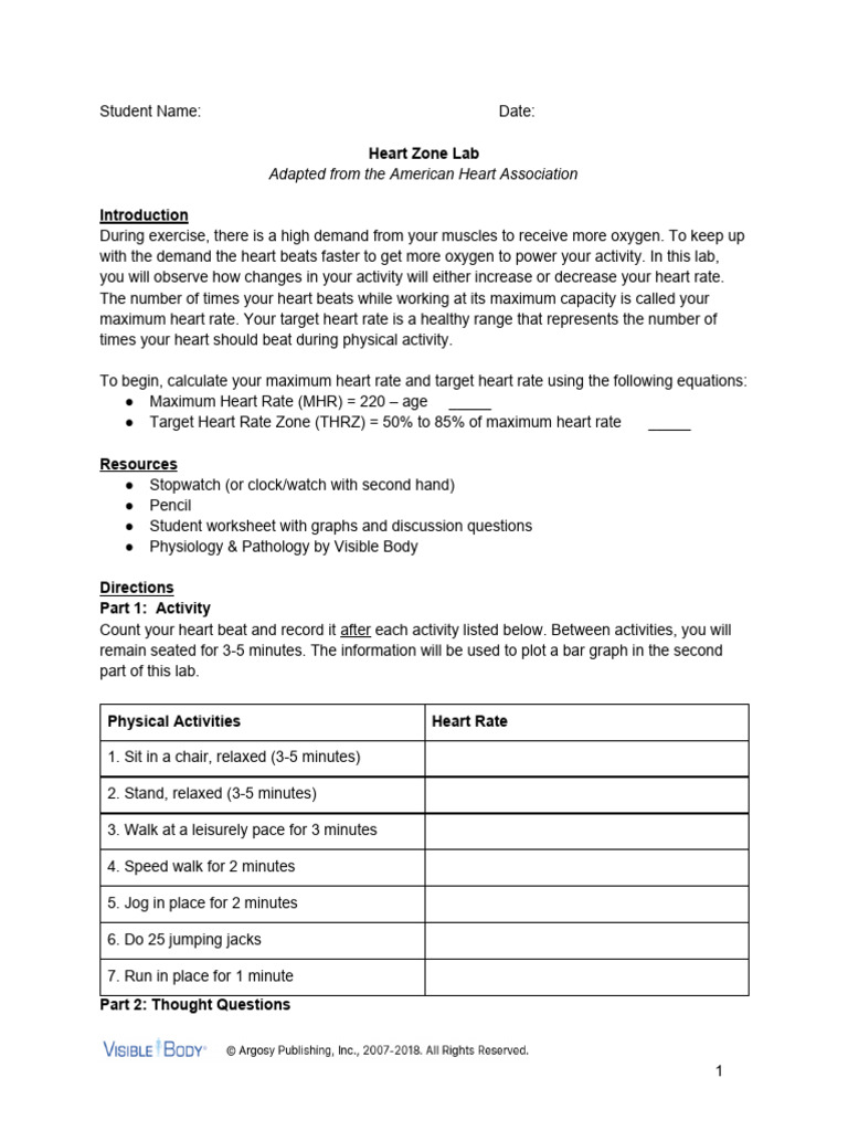 Heart_Rate_lab | Download Free PDF | Heart Rate | Heart