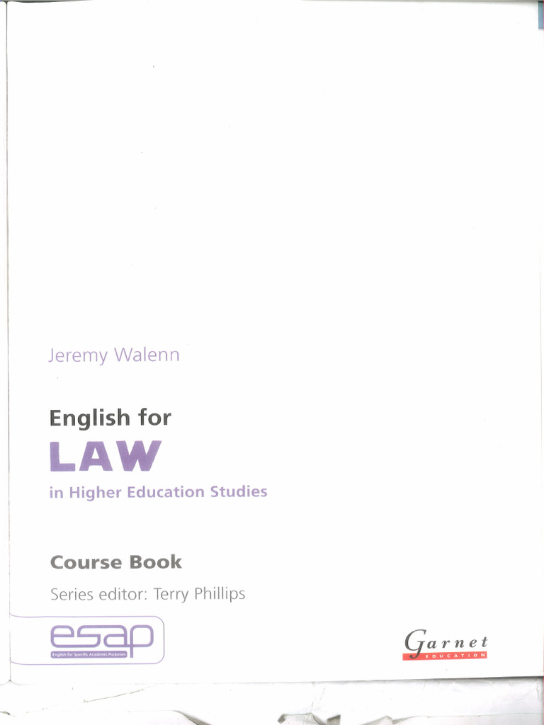 English For Law Student's Book | PDF