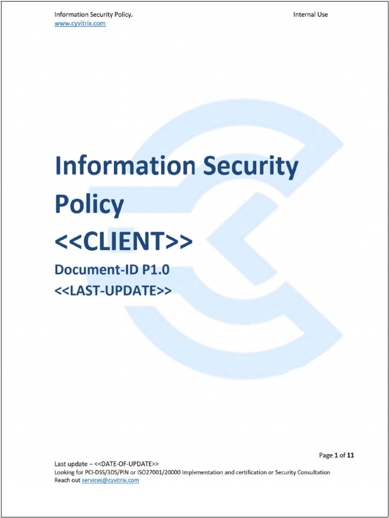 Information Security Policy-CYV24 | PDF