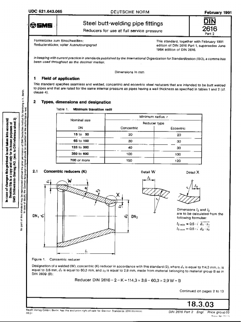 DIN 2616-2 1991-02 e | PDF