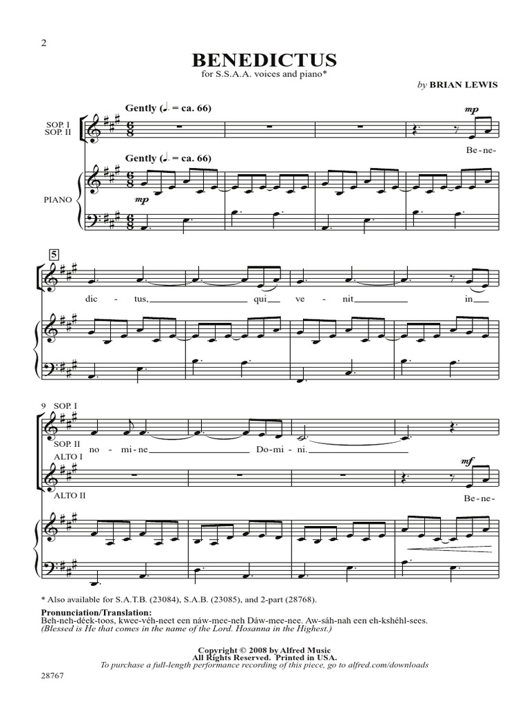 Benedictus | PDF