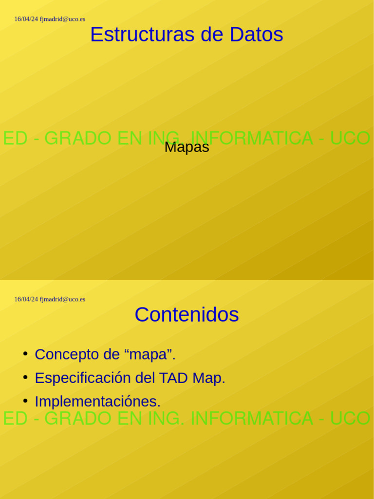 05 Tablas Mapas y Conjuntos 01 Mapas | PDF | Algoritmos y Estructuras de Datos | Datos de ...
